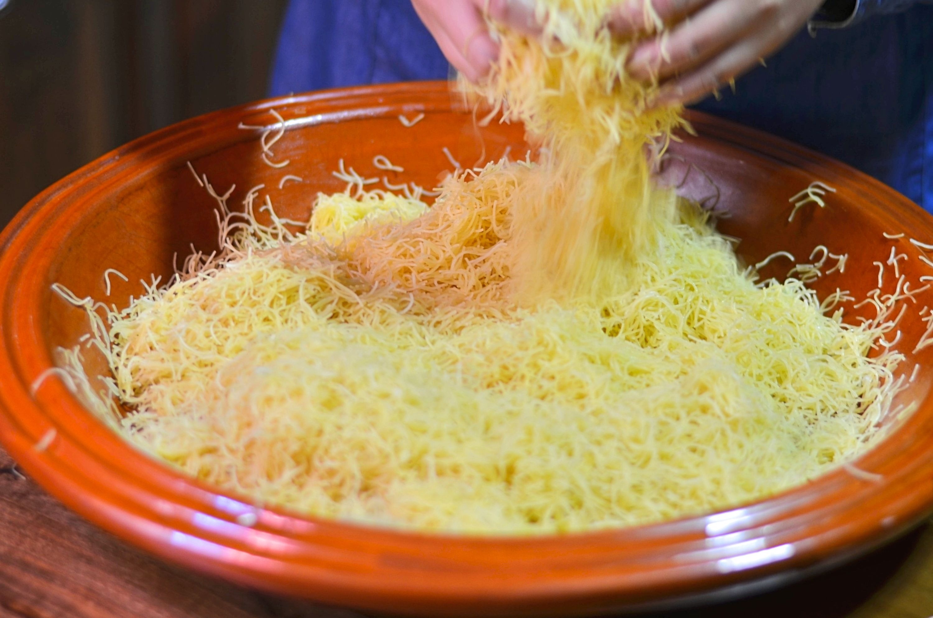 How to Steam Chaariya (Vermicelli or Angel Hair Pasta) - Taste of Maroc