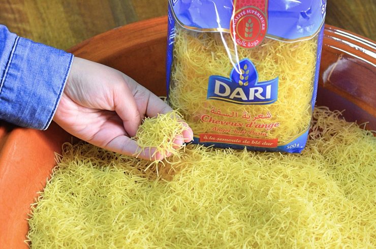 How to Steam Chaariya (Vermicelli or Angel Hair Pasta) - Taste of Maroc