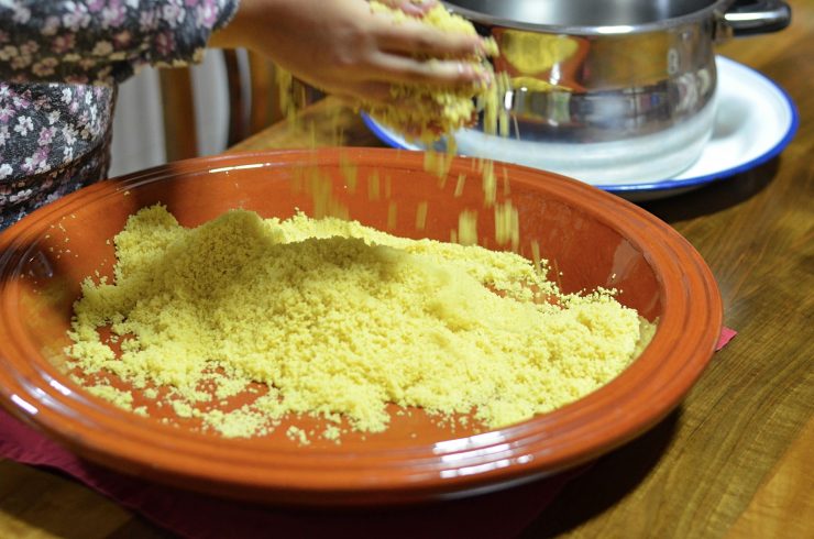 How to Steam Couscous in a Couscoussier - Taste of Maroc