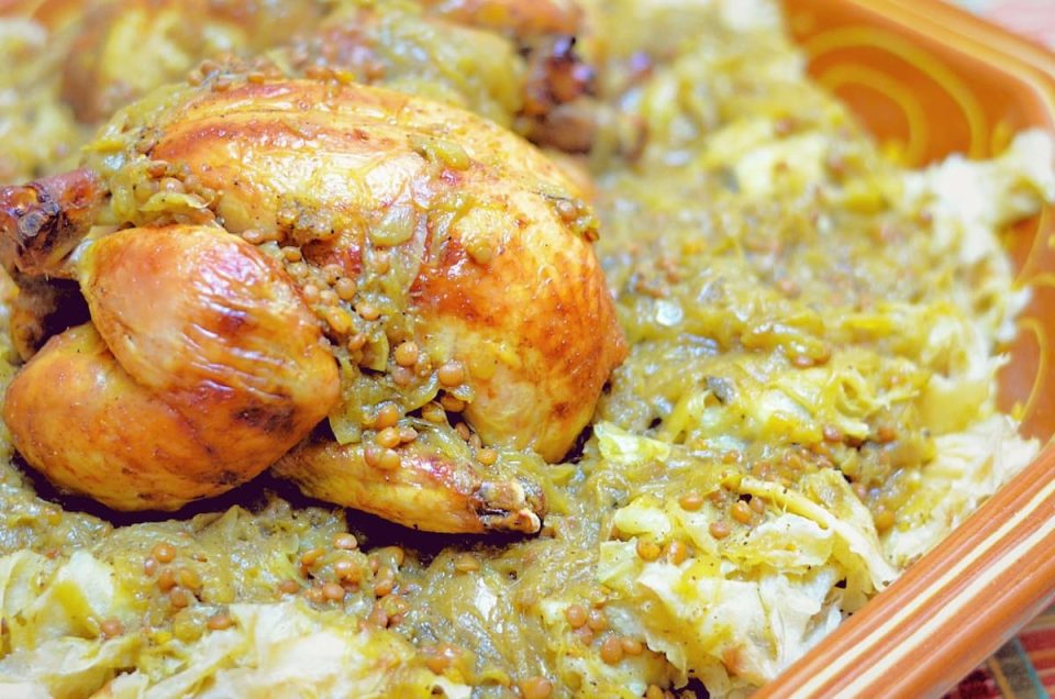 Moroccan Chicken Rfissa - Trid with Chicken and Lentils - Taste of Maroc