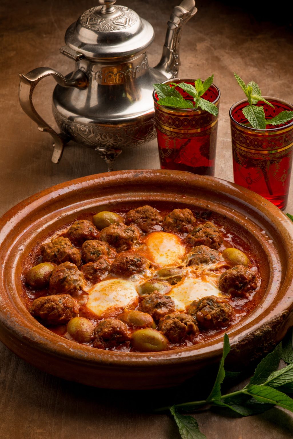 Classic Moroccan Meatball Tagine with Tomato Sauce - Taste of Maroc