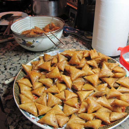 Almond Briouat Recipe - Moroccan Pastries with Almonds and Honey