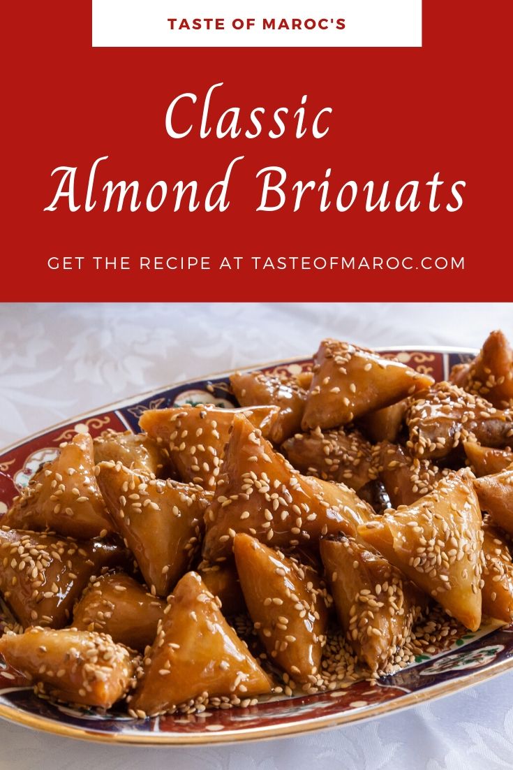 Almond Briouat Recipe - Moroccan Pastries with Almonds and Honey